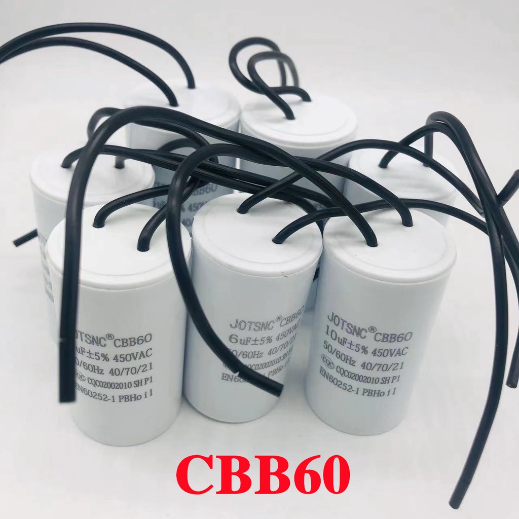 Motor Run Capacitors CBB60 450V 3UF 4UF 5UF 6UF 8UF 10UF 12UF 14UF 15UF 16UF 18UF 20UF 25UF ...