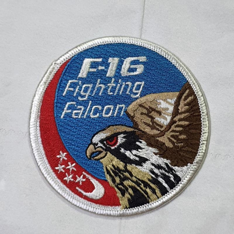 RSAF F-16 Fighting Falcon Embroidery Iron On Air Force Patch Badge ...