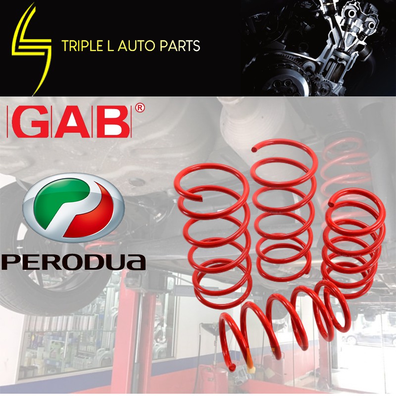 PERODUA GAB SPORT LOWER COIL SPRING SET MYVI KELISA KENARI AXIA BEZZA ...