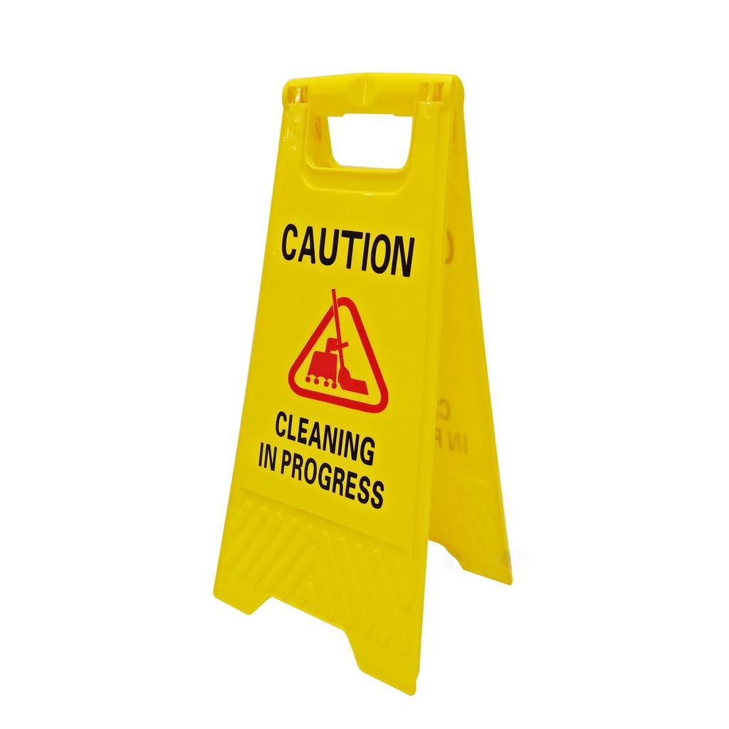Yellow Foldable Floor Sign Board Stand NO PARKING NO ENTRY WORK IN ...