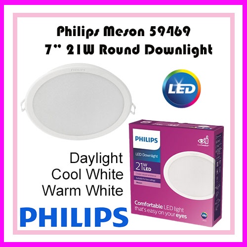 PHILIPS MESON 59469 LED 21W RECESSED DOWNLIGHT (D/L, C/W, W/W) | Shopee Singapore