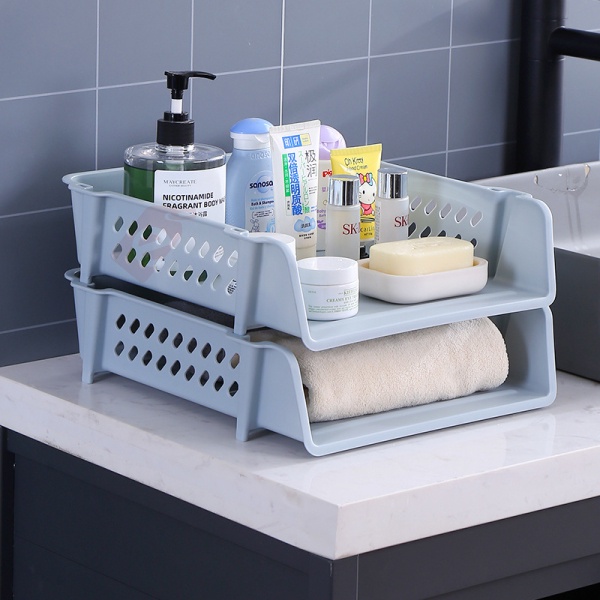 Stackable Paper Tray Office Document Storage Box Table Stationery File ...