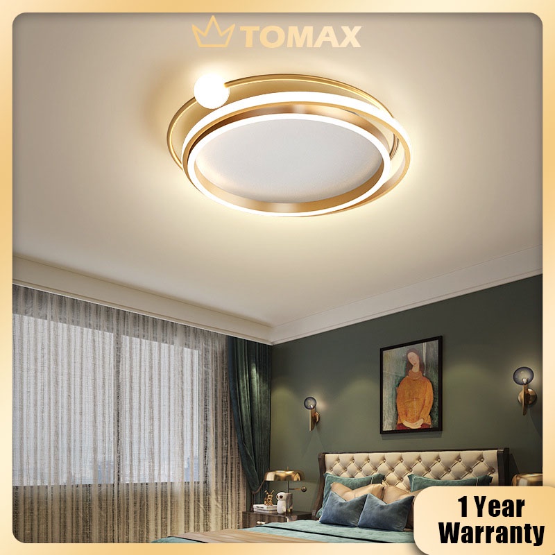 TOMAX 62CM Modern Minimalist Bedroom Ceiling Light For Living Room ...