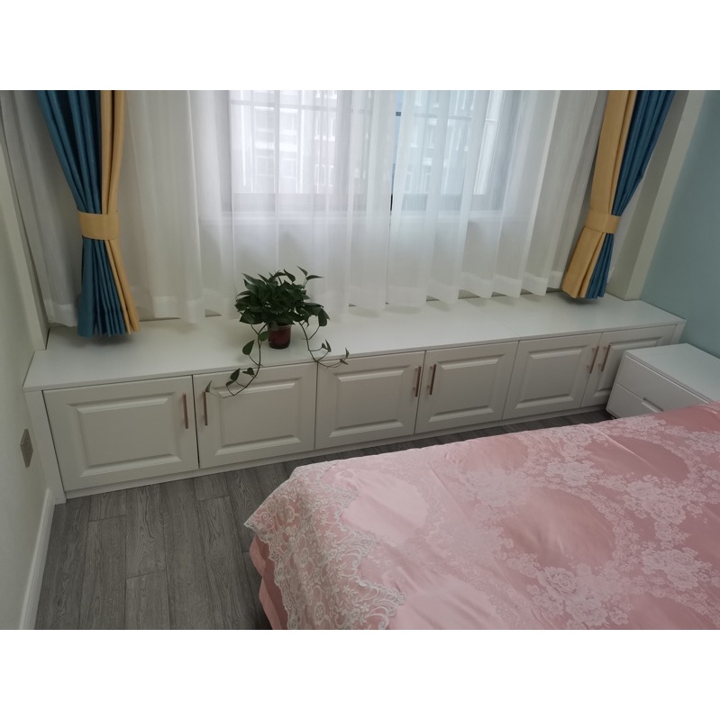 Customized Window Bay White Solid Wood Storage Boxes | Shopee Singapore
