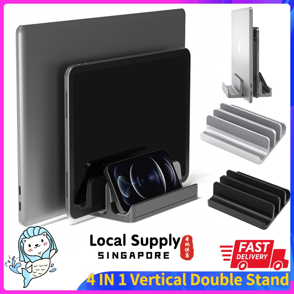Laptop Stand Vertical , Adjustable Width Tablets Holder, Laptop Holder ...