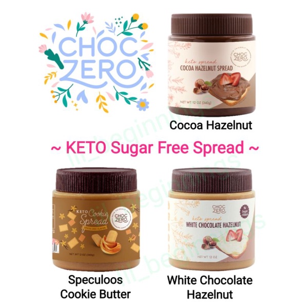 Choc Zero, KETO Friendly Zero Sugar Spread, Chocolate Hazelnut ...