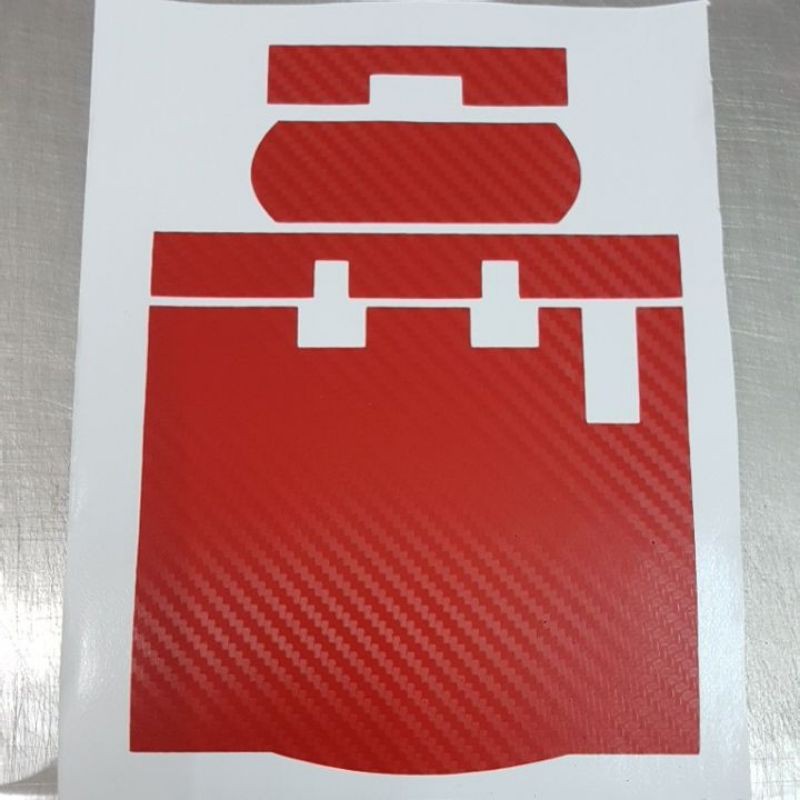 [SPECIAL PROMO] 3D Carbon Fiber Slim IU Sticker [RED] [Free normal ...