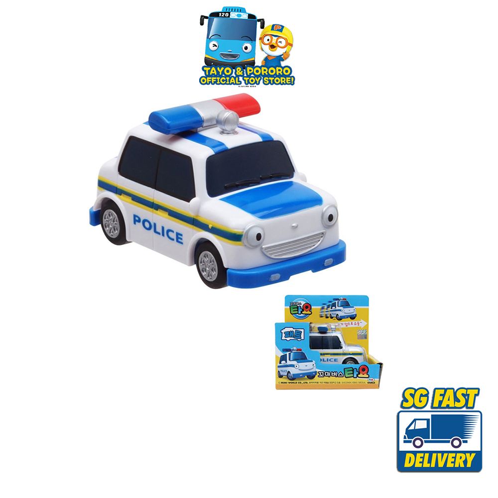 Tayo Bus Pat Pull Back Plastic Police Toy Car , Kids Children Toys ...
