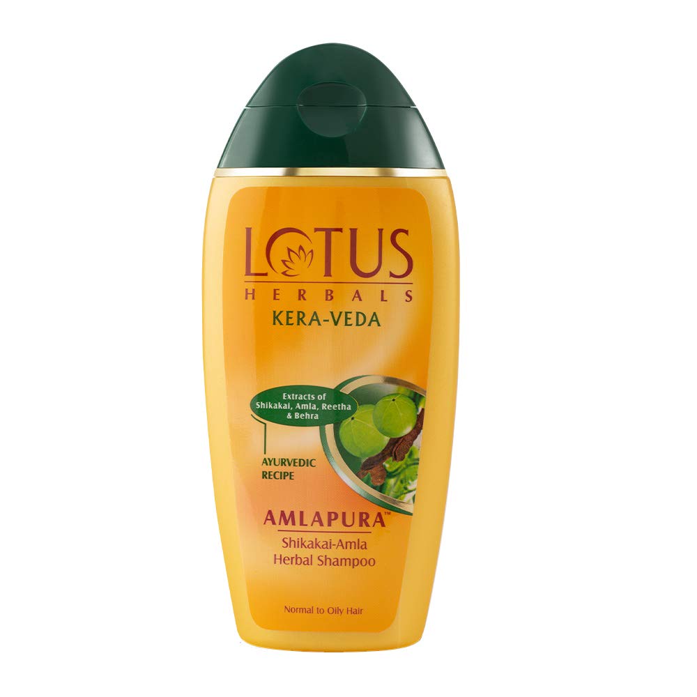 Lotus Herbals Kera-Veda Amlapura Shikakai-Amla Herbal Shampoo, 200ml ...