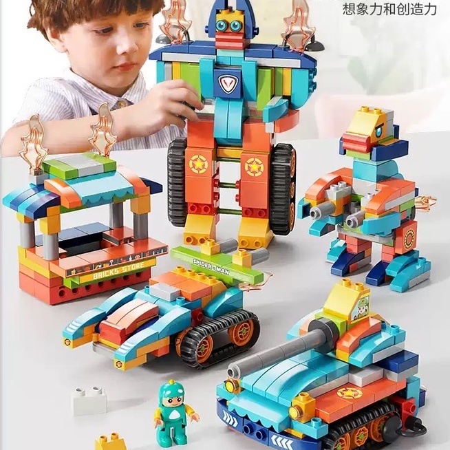 [SG Ready Stock] NEW Feelo Robot Vehicles Tank Building Blocks Gift ...