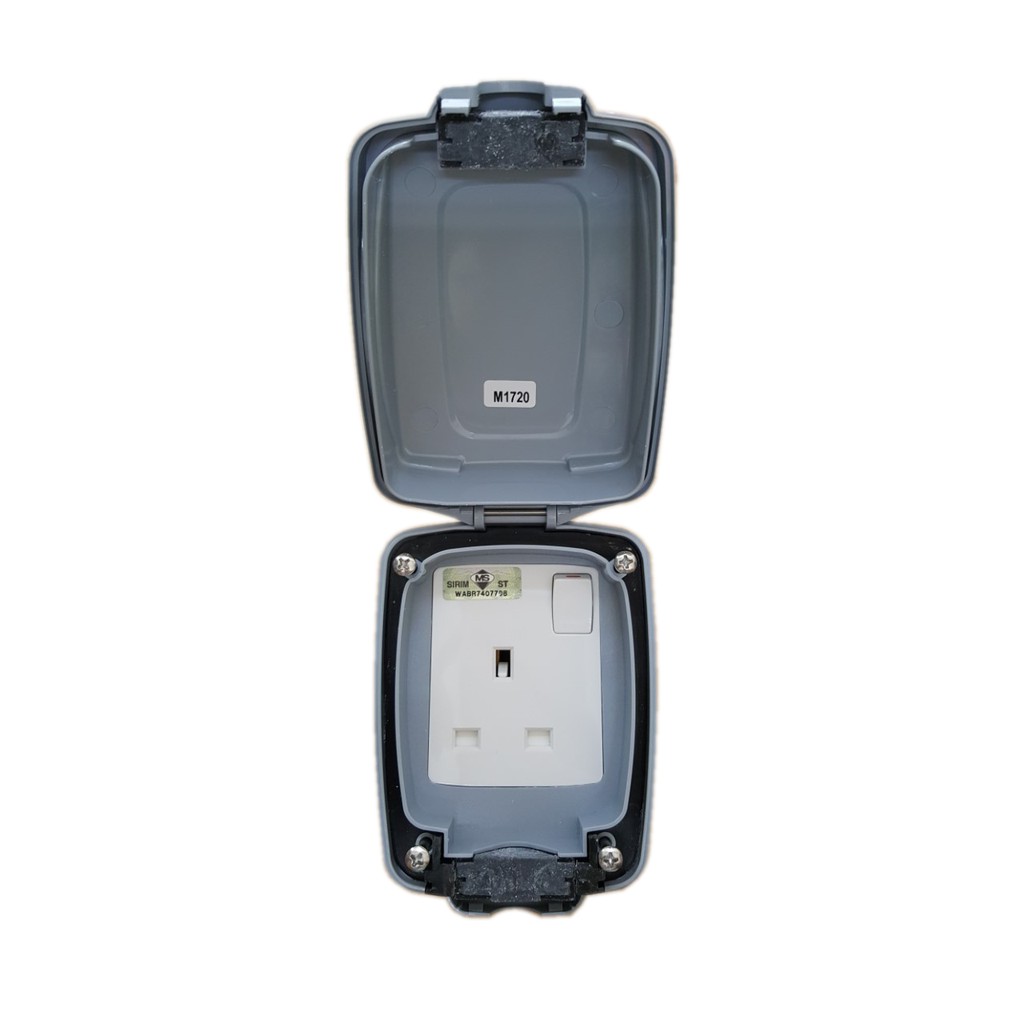 1 GANG OUTDOOR WALL 13 AMP SWITCH SOCKET IP66 WATER AND WEATHER PROOF ...