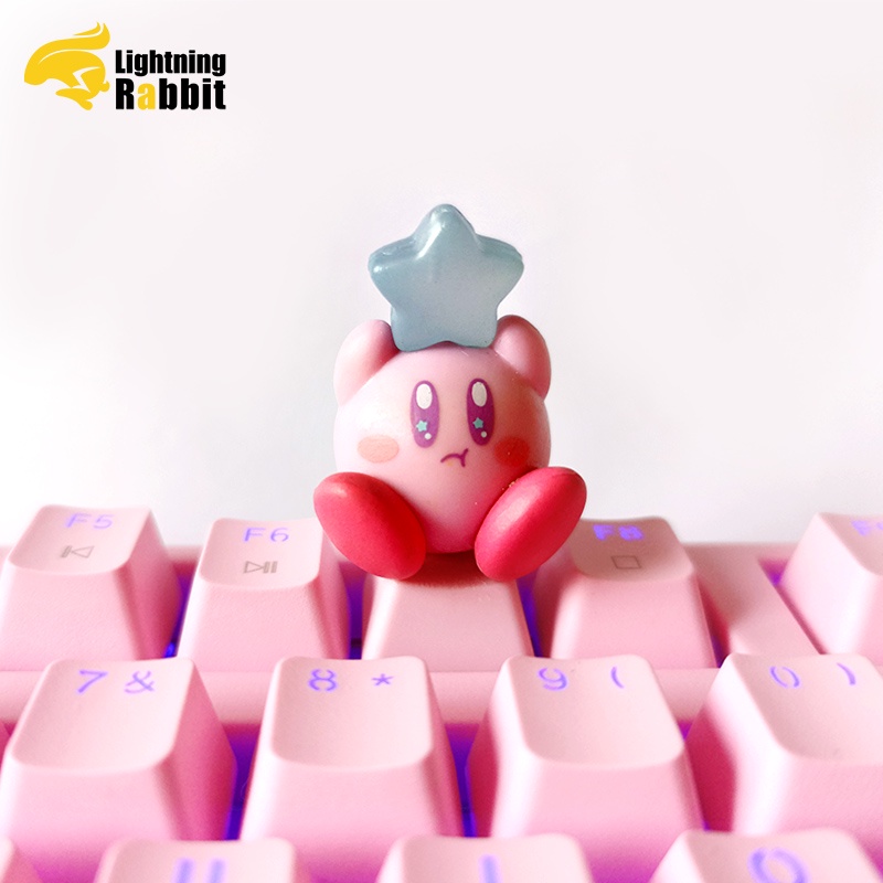 Kirby Star Game ABS Keycap Keyboard keys. Super cute little fairy cute ...