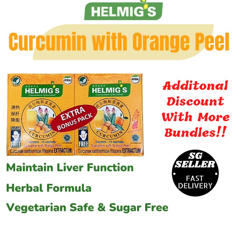 (Bundle Deals) Helmig's Curcumin with Orange Peel | Shopee Singapore