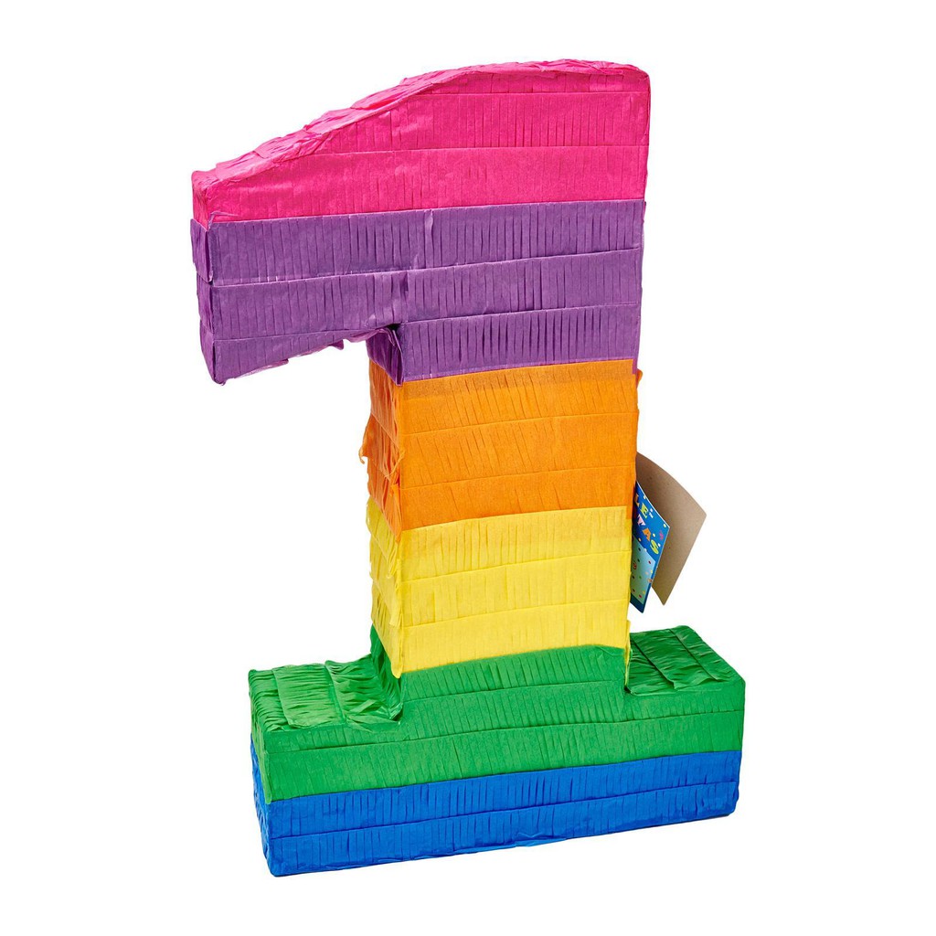 Partyforte Number 1 Party Pinata [FREE PINATA STICK AND BLINDFOLD ...