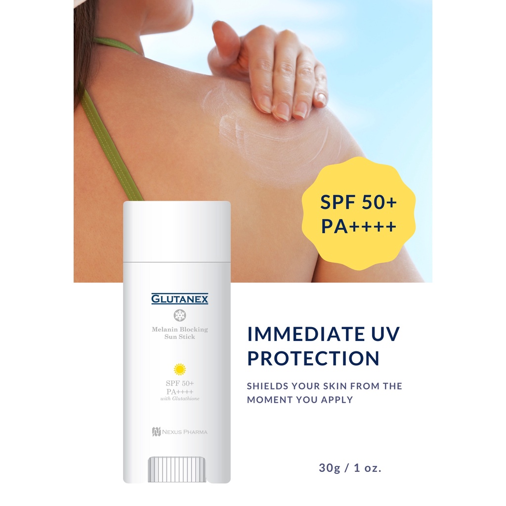 Glutanex Melanin Blocking Sun Stick SPF 50+ PA++++ with Glutathione ...