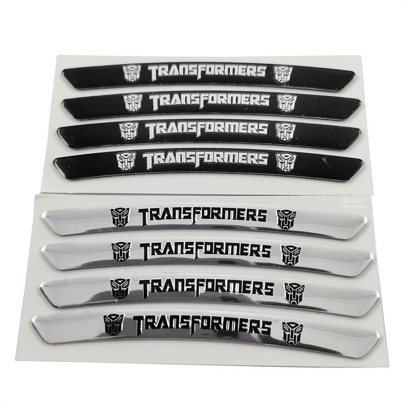 4 x Aluminum Autobot TRANSFORMER Letter Logo Car Auto Wheel Tire ...