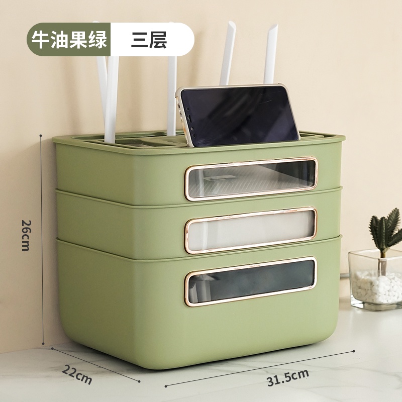 WiFi Router Storage Box Wire TV Set Top Box Shelf Socket Optical Cat ...