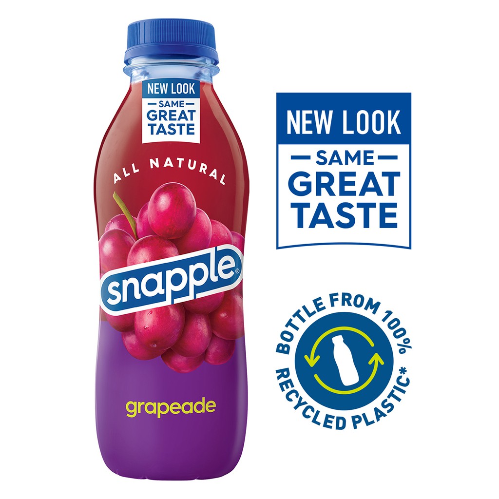 Snapple All Natural Juice Drink Grapeade, 473Ml [Singapore] | Shopee ...