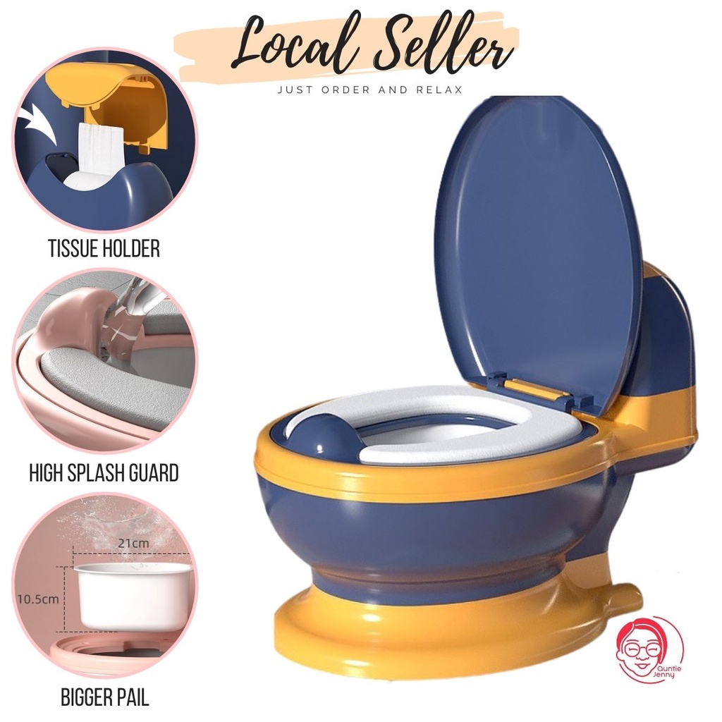 [Ready Stock] Children Soft Pad Potty | Cute Mini Toilet Bowl Lookalike ...