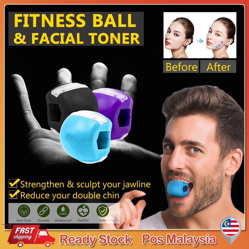 Jaw Face Fitness Ball Jawline Exerciser Facial Anti-Wrinkle Jaw ...
