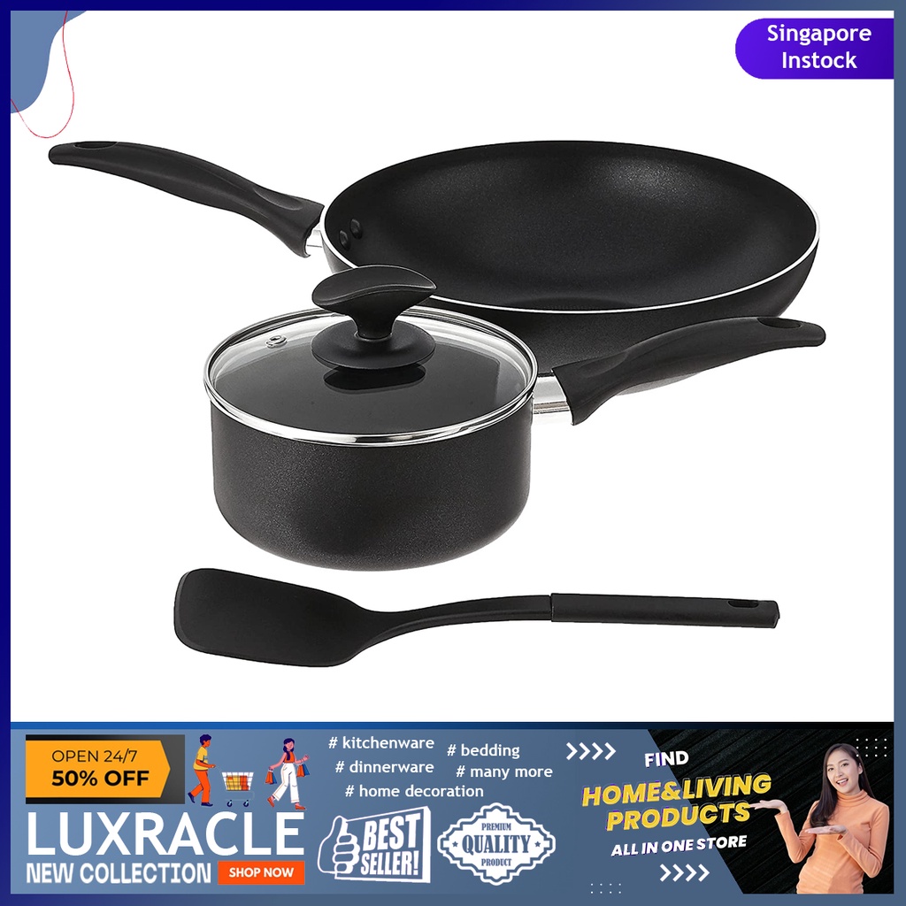 [sg stock] Tefal 4pc Cook & Clean cookware set Non-stick wok pan ...
