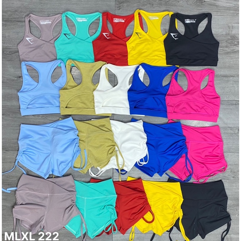 Super cute Gymshark cross-over bra set for Gym and aerobics (Ready to ...