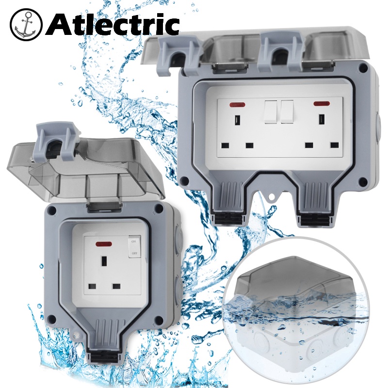 Weatherproof Cover / IP66 Waterproof Cover With 13A Power Socket Single ...