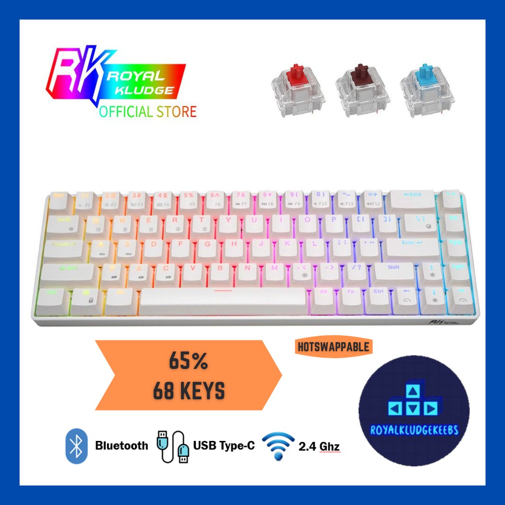 [SG CLEARANCE SALE] Royal Kludge RK G68 (RK 837) Hot Swappable RGB ...