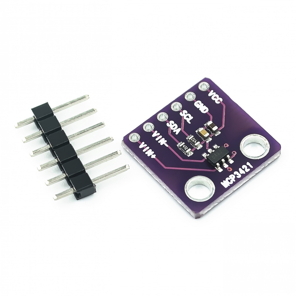 MCP3421 I2C SOT23-6 delta-sigma ADC Evaluation Module Board For PICkit ...