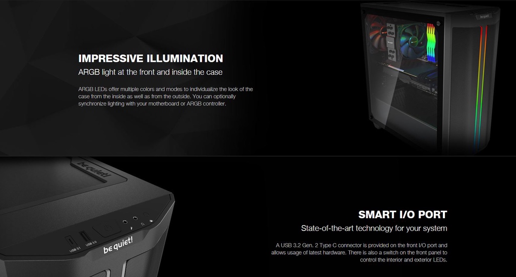 Be Quiet! Pure Base 500DX / 500 FX, Black / White, Mid Tower ATX case ...