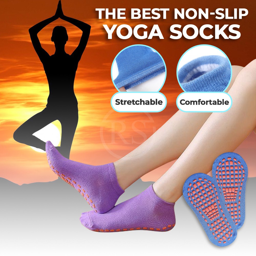 Yoga Socks with Enhanced Grip Ankle Socks Pilates Sock Cotton Sock Anti ...
