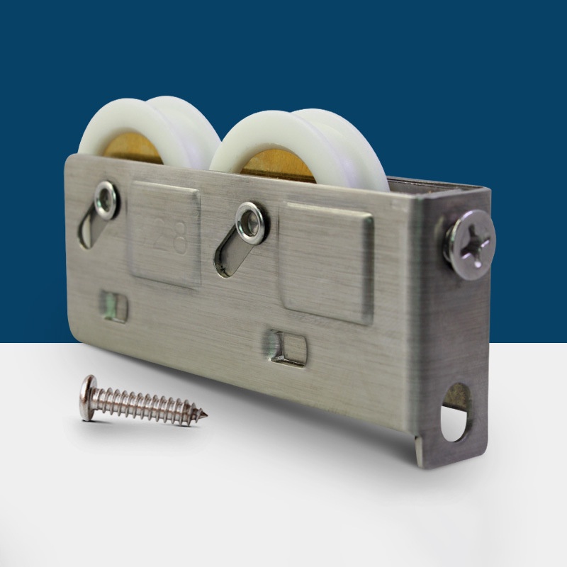 828-Type Stainless Steel & Brass Core & Double Nylon Concave Wheel ...