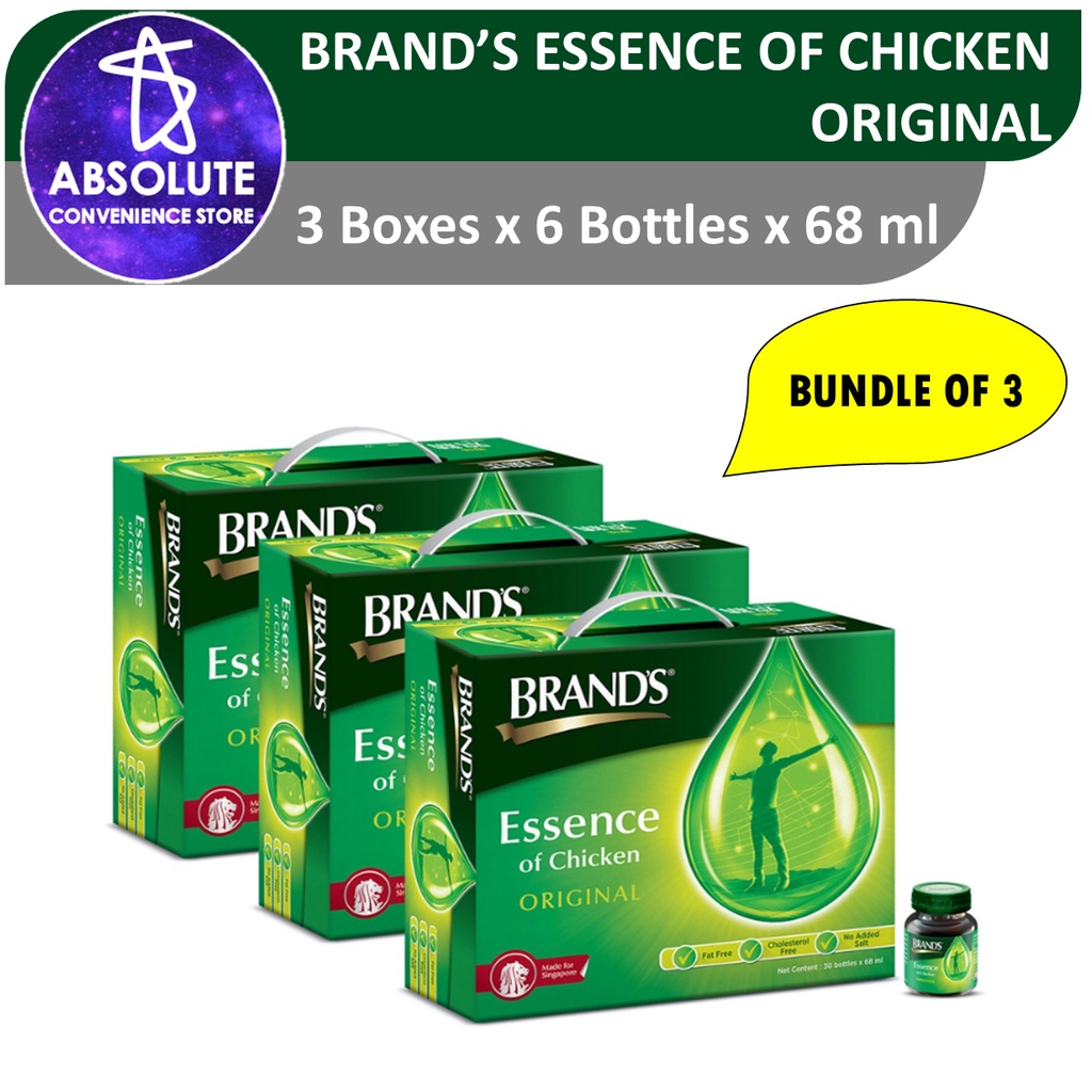 [Bundle of 3] BRAND’S Essence of Chicken Original | 3 pack x 30 bottles ...