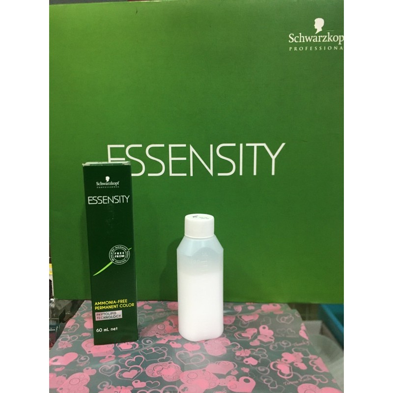 Schwarzkopf Essensity Colour 60ml + Peroxide 60ml (No ammonia)(Organic ...
