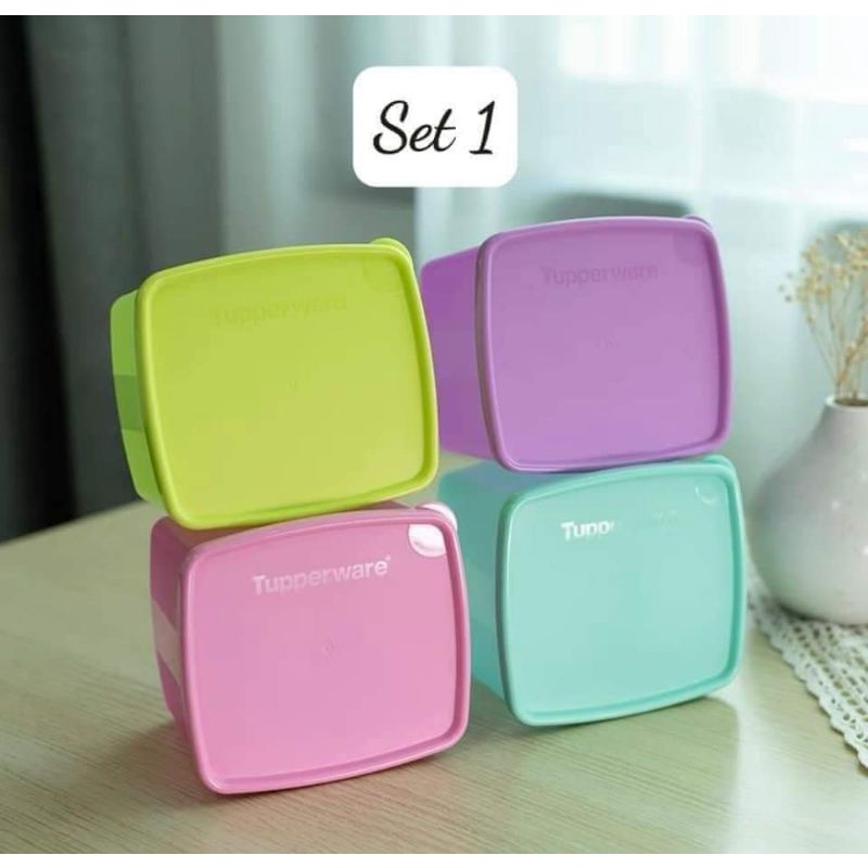 Set of 4 tupperware cooler boxes 800ml | Shopee Singapore