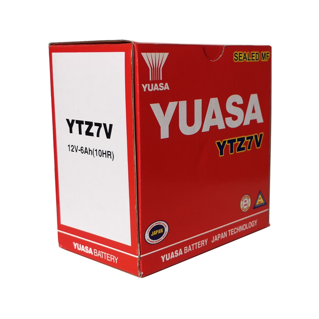 Yuasa Battery YTZ7V 12V 6Ah Motorcycle Motorbike Scooter Yamaha ...