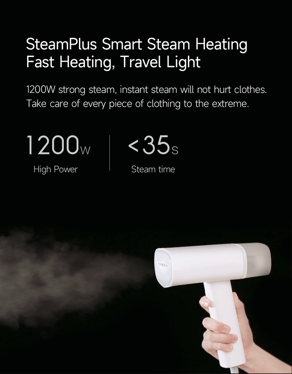 Xiaomi Zajia Handheld Steamer Iron Portable Handheld Garment Steam Travel Steam Iron Home Steam ...