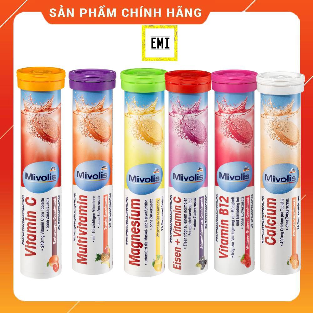 Genuine German Mivolis sugar-free vitamin supplement effervescent ...