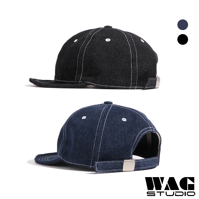 WAG Hat | Ready Stock Plain Adjustable Cotton Short Brim Cap Streetwear ...