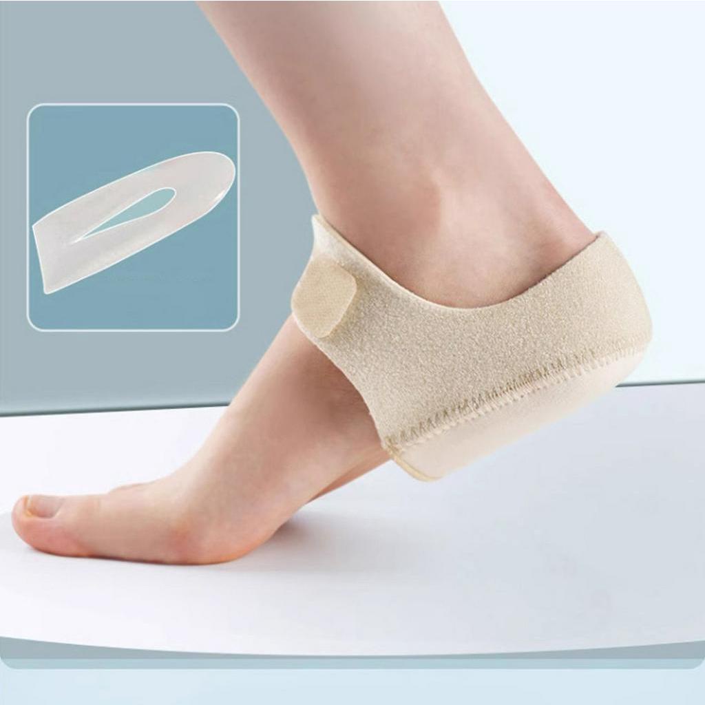 Silicone Heel Pads Pain Relief Achilles Tendonitis Plantar Fasciitis ...