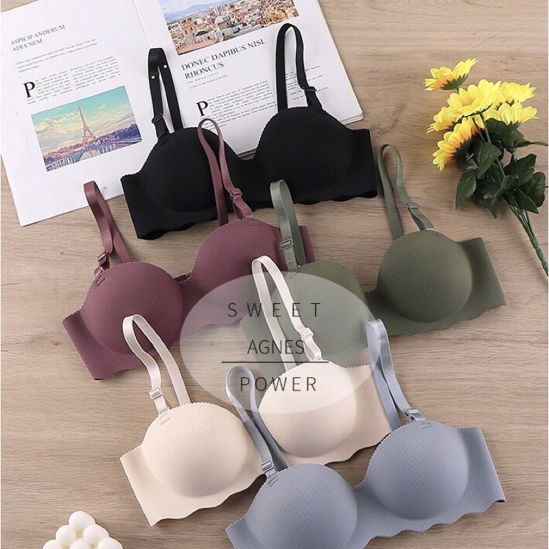 Bra for women 32-38 AB cup Bra shoulder can be removed Seamless one ...