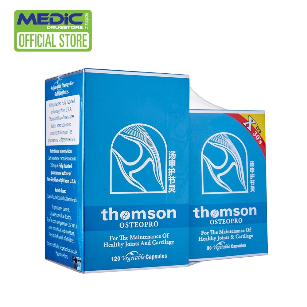 Thomson Osteopro Vegetable Capsules (120'S + 30'S) - By Medic Drugstore ...