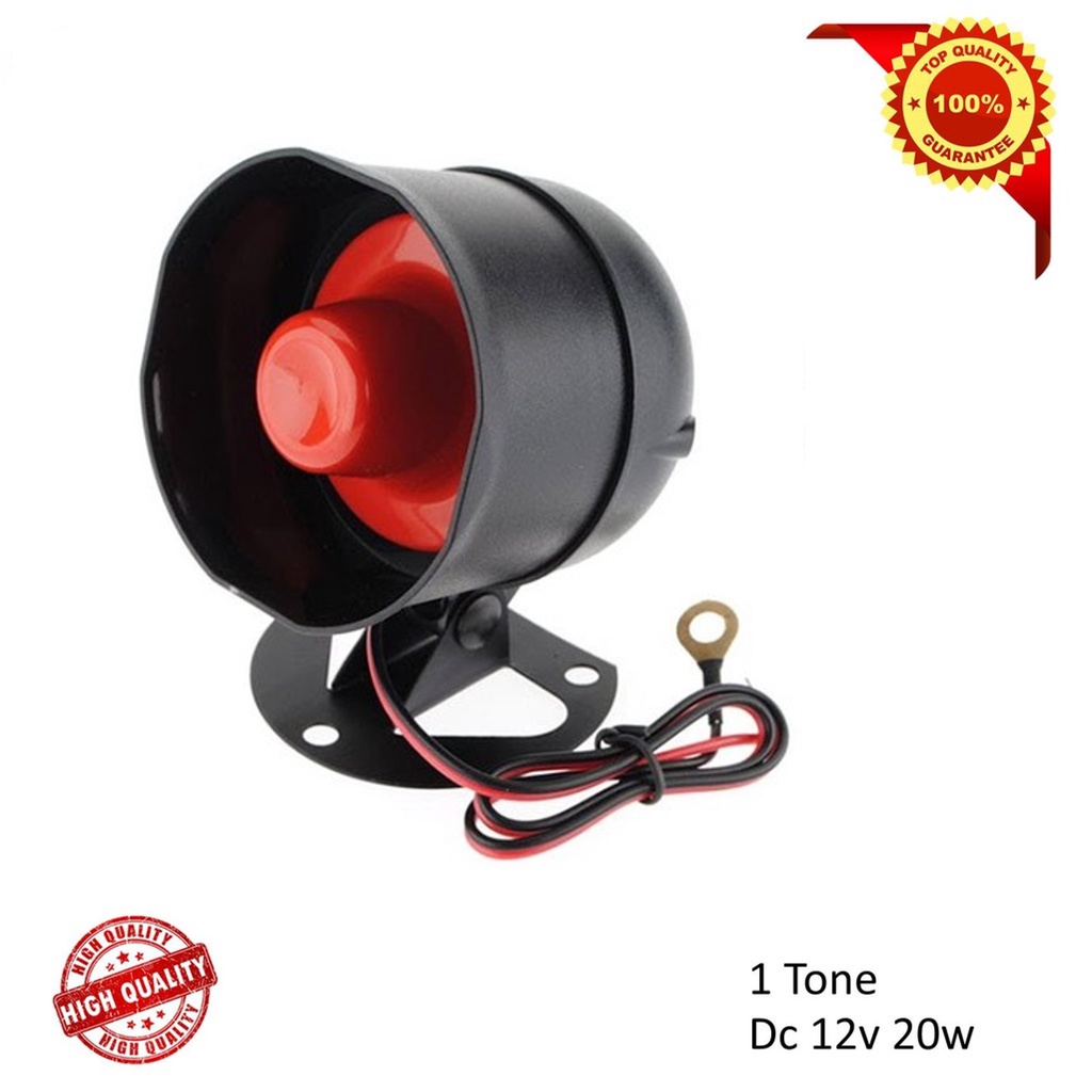 SUPER LOUD 1 TONE 20 WATT Electronic Loud Siren Horn for Car Alarm ...