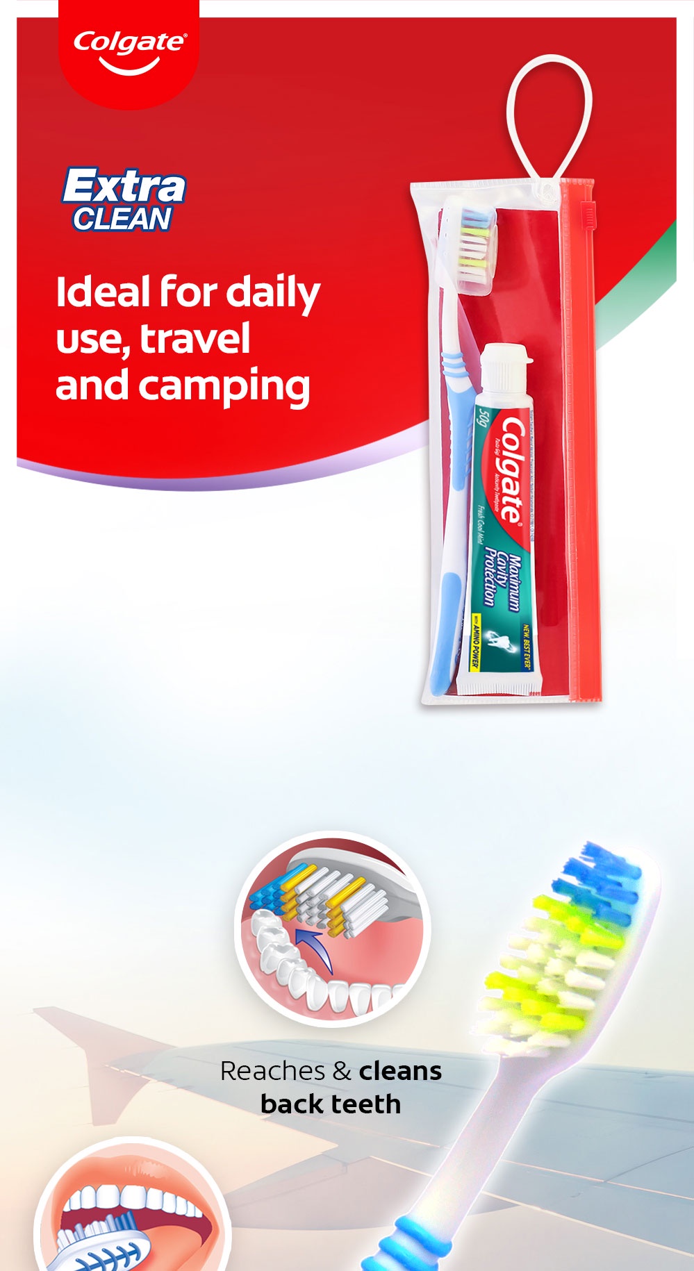 Colgate Extra Clean Travel Kit 1s, 2s [Bundle of 2], 4s [Bundle of 4 ...