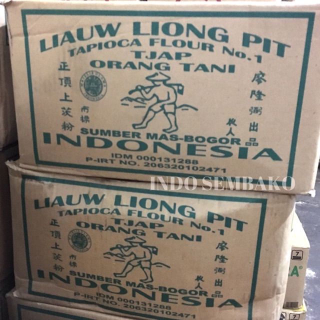 Sagu Tani Dus 1kg x 10bks / Sagu Liong Pit / Tapioca Flour / Liauw ...