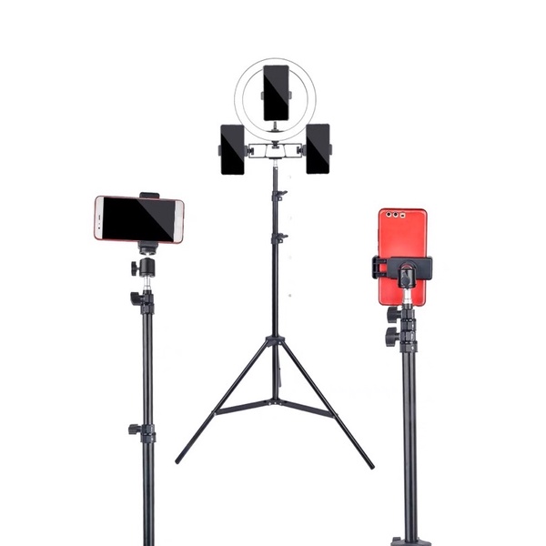 (SG Stock) Tripod Stand 210cm Portable Adjustable Stand Live Camera Selfie Tripod and Bluetooth ...