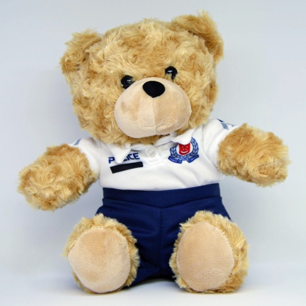 SPF Teddy Bear in Community Policing Attire | Shopee Singapore