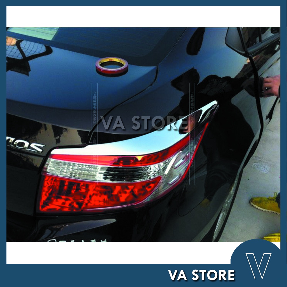 Toyota Vios Tail Lamp Chrome Eyelid Rear Tail Light Lamp Molding Trim ...
