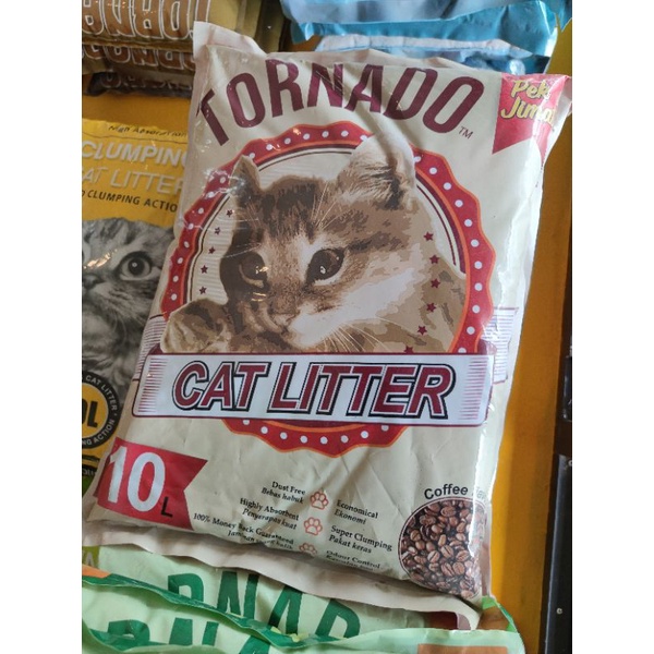 Tornado Cat Sand 10L Amuat Short (Cat Litter) | Shopee Singapore