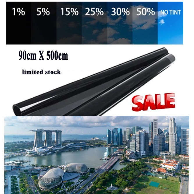 Solar Film 20%/30% Visible Light Transmittance Total Solar Energy ...